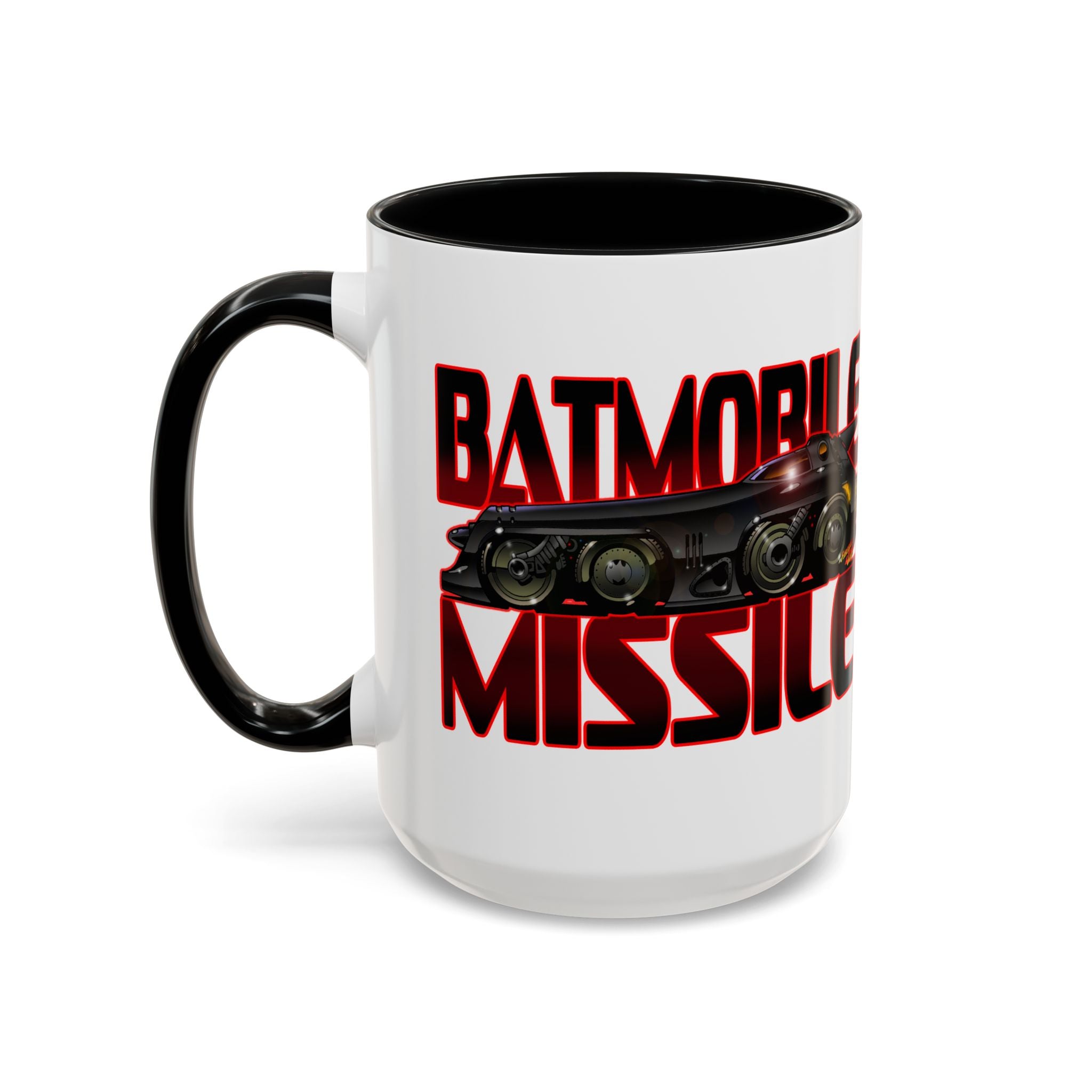 BATMISSILE Batmobile Concept Art Coffee Mug 2 Sizes 2 Colors – Fireball Tim Garage