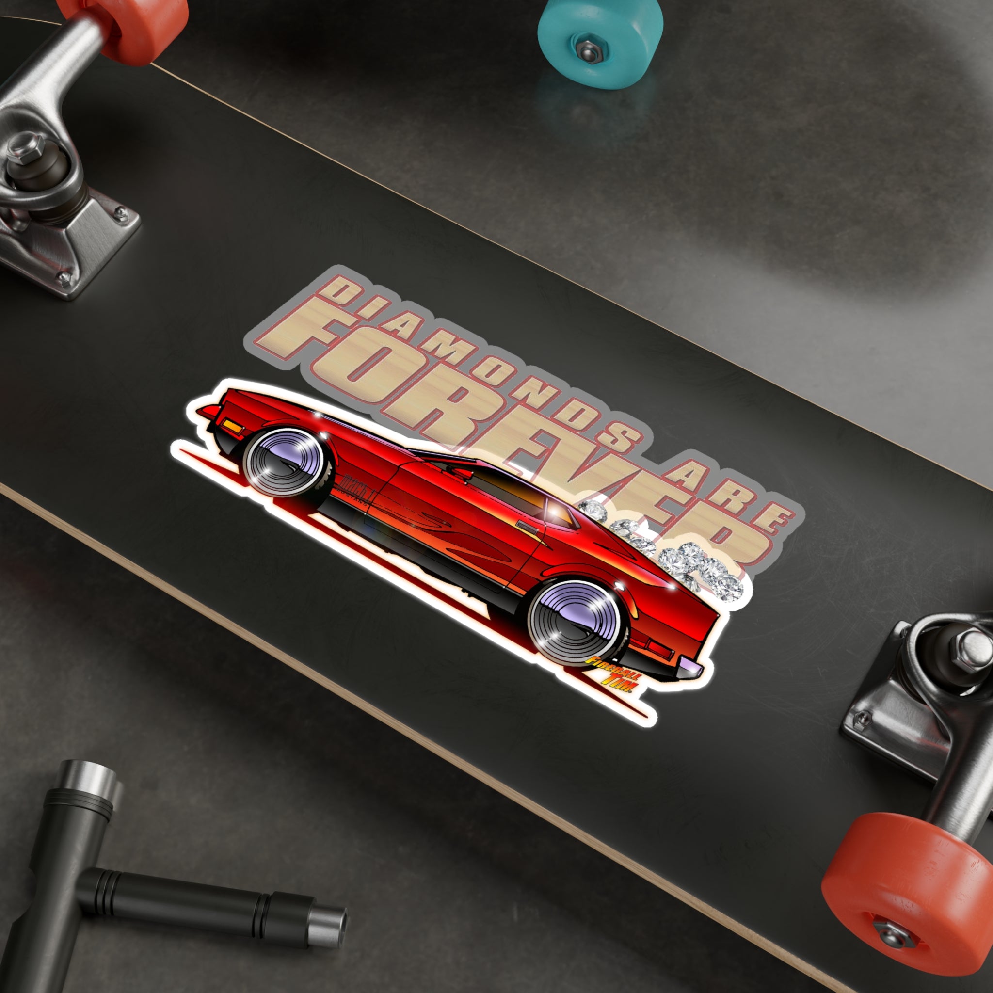 James Bond DIAMONDS ARE FOREVER 1971 Mustang Mach 1 Movie Car Stciker ...