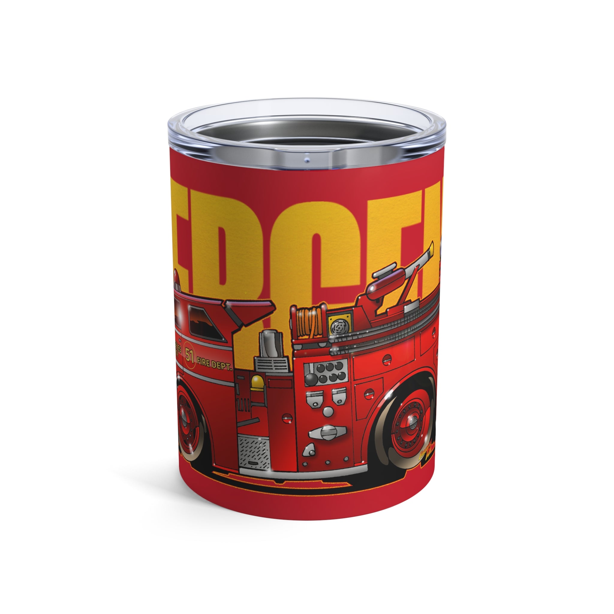 EMERGENCY ENGINE 51 TV Show Concept Art Fire Engine Tumbler 10oz ...