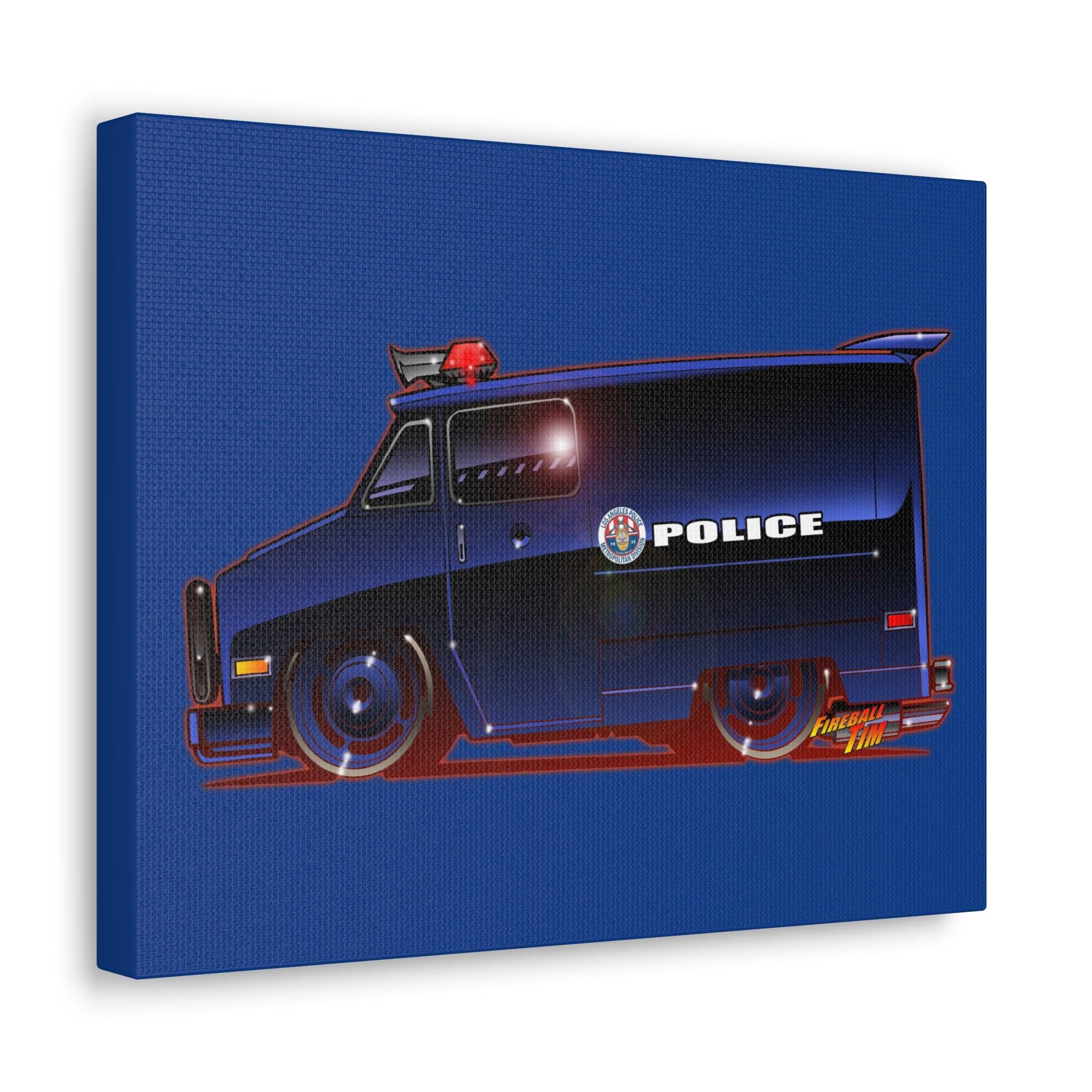 SWAT VAN Movie TV Car Concept Art Canvas Print 11x14 – Fireball Tim Garage